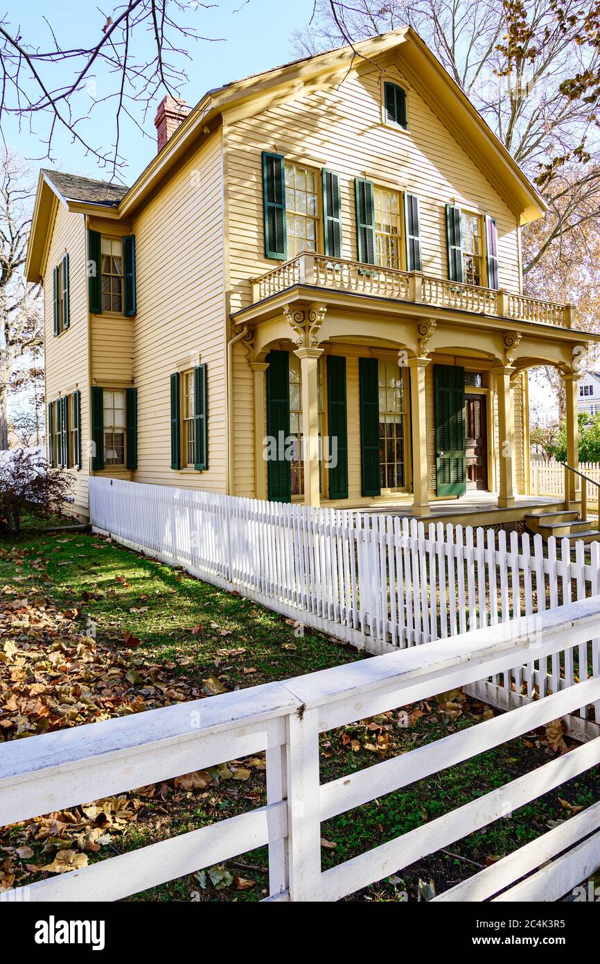 Henson Robinson house in Lincoln Springfield neighborhood Stock Photo ...