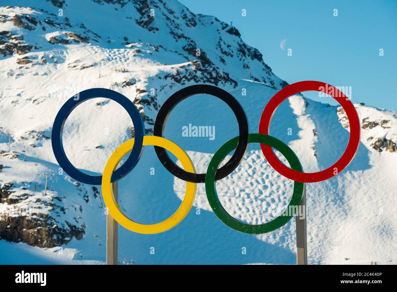 Whistler olympic rings hi-res stock photography and images - Alamy