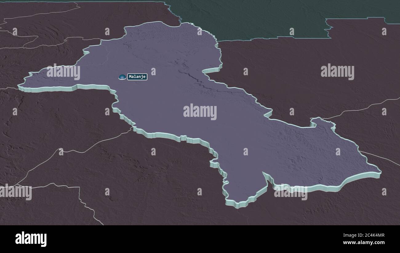 Malanje map hi-res stock photography and images - Alamy