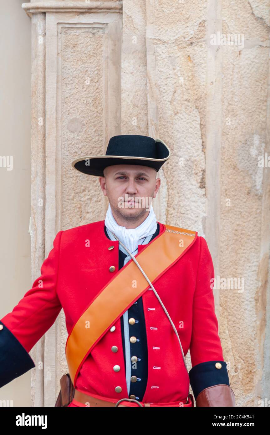 Timisoara, Romania - September 15, 2018: Parade of changing the guard ...