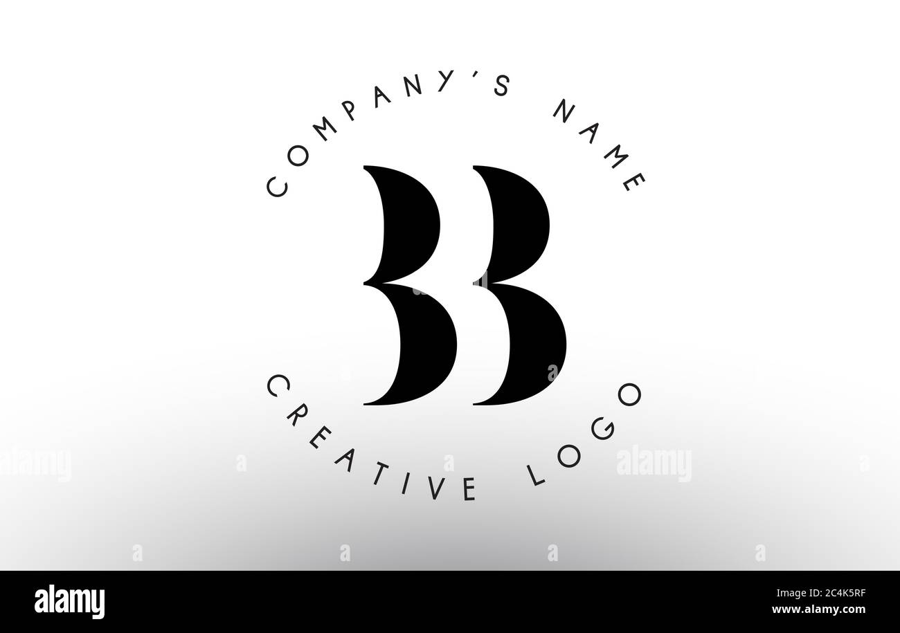 Letters BB B Logo with a minimalist design. Simple BB Icon with ...