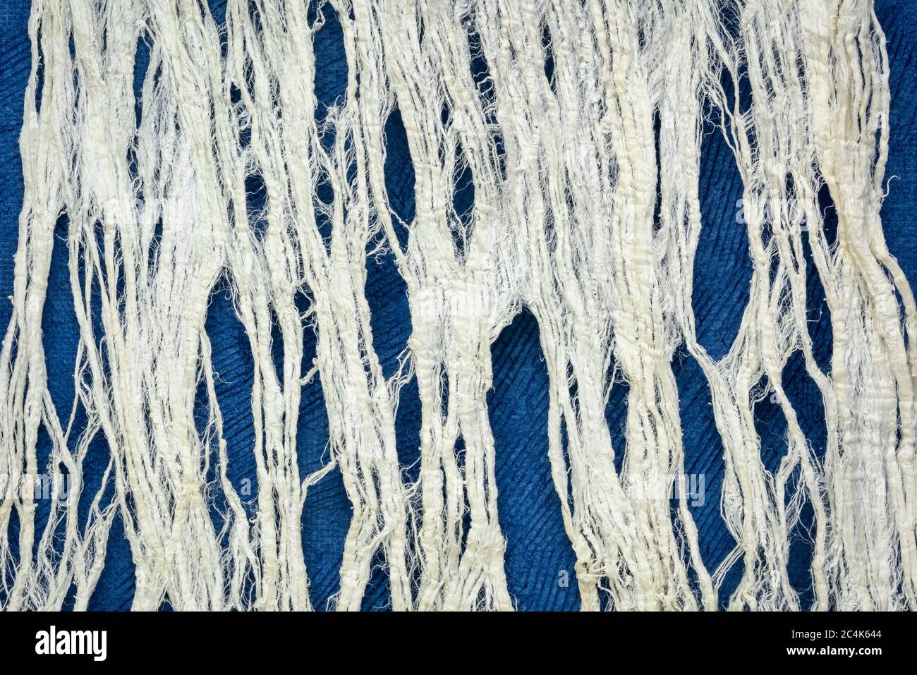 raw, white mulberry paper handmade in Thailand - background and texture ...