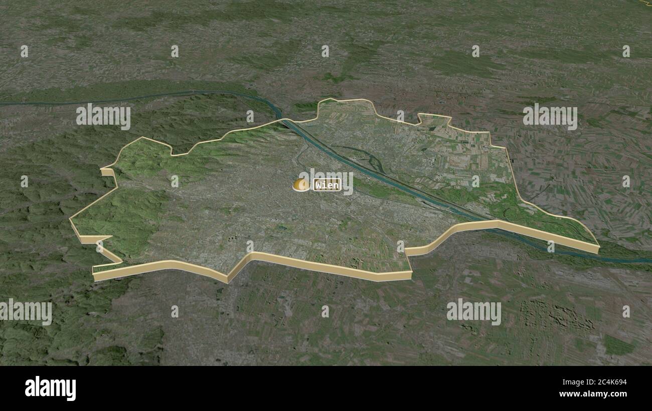 Map vienna austria satellite view hi-res stock photography and images ...