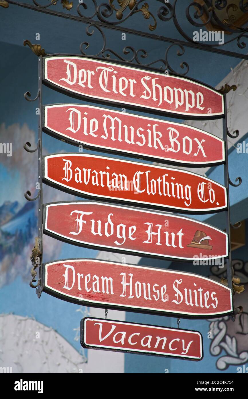 Downtown store signs hi-res stock photography and images - Alamy