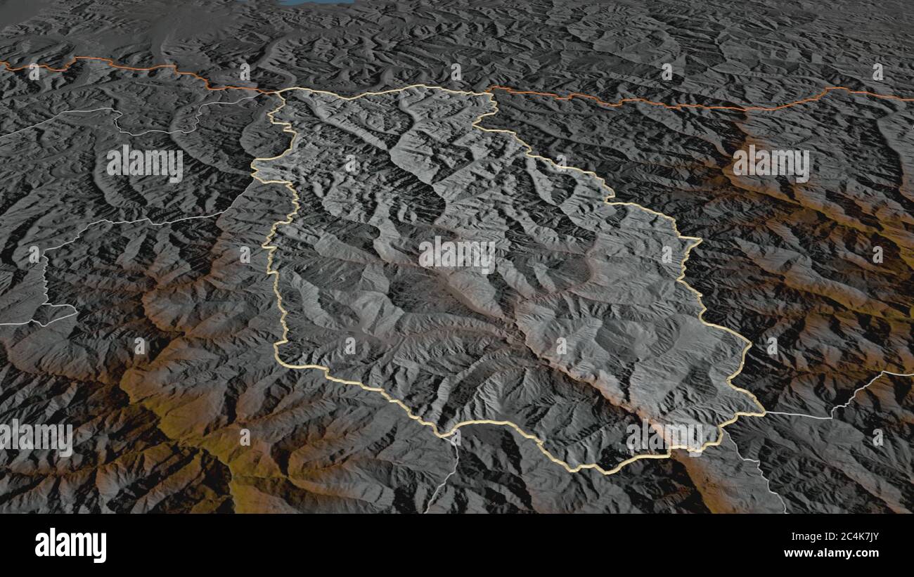 Bhutan relief map hi-res stock photography and images - Alamy