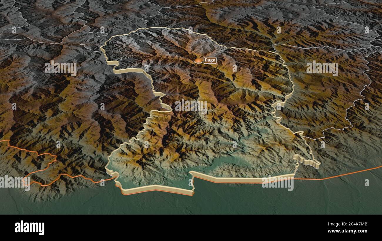Bhutan relief map hi-res stock photography and images - Alamy