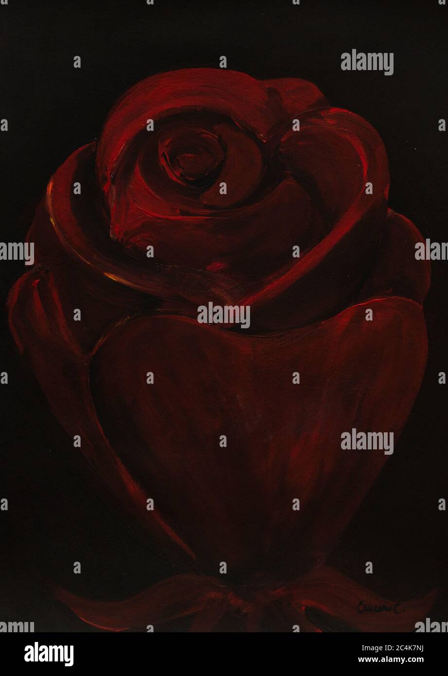 Rose painting hi-res stock photography and images - Alamy
