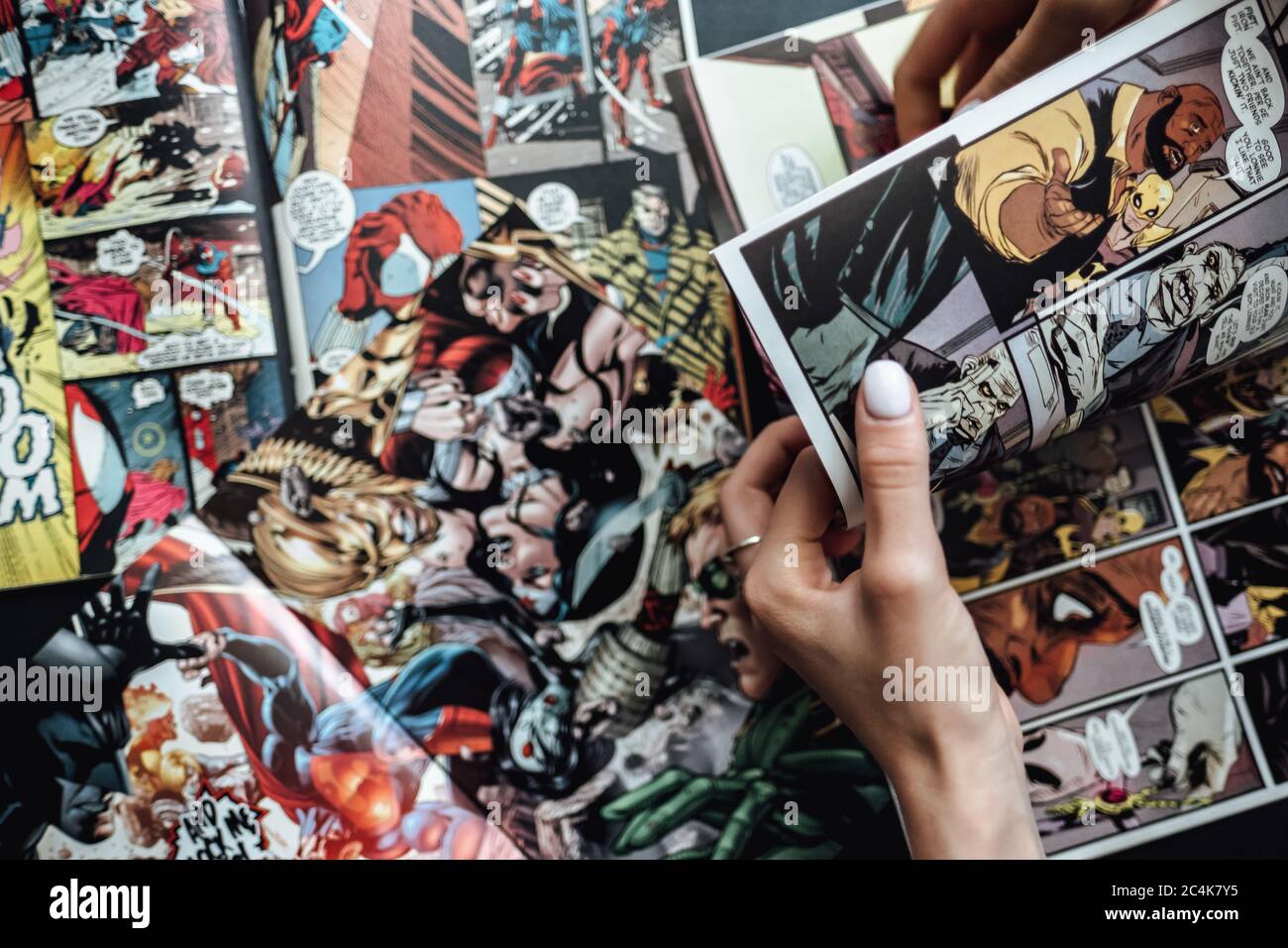 Comic pages hi-res stock photography and images - Alamy