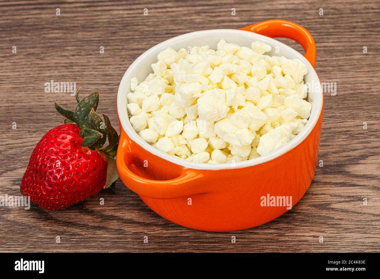 Dietary food - grain cottage cheese in the bowl Stock Photo - Alamy