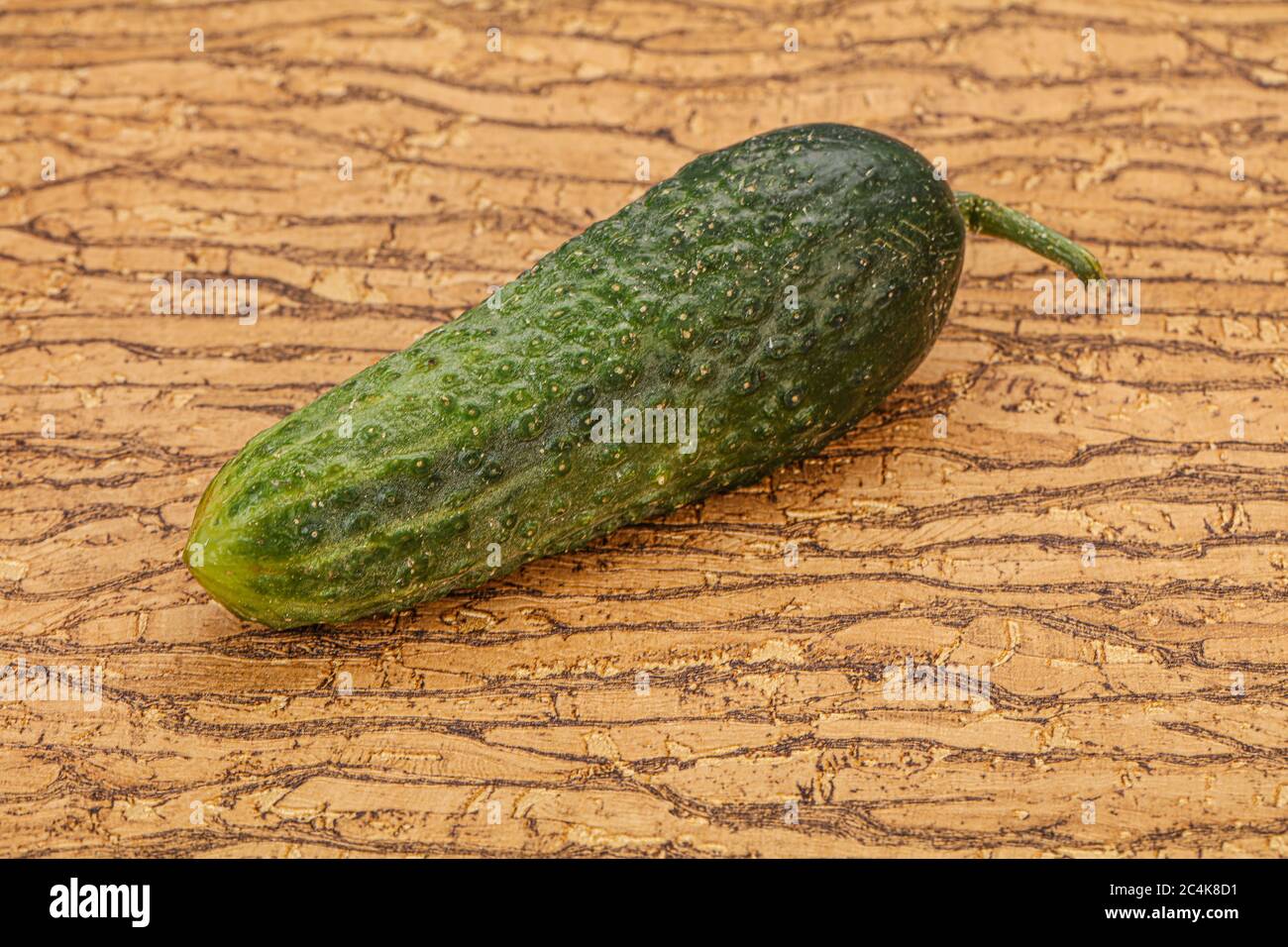 Green ripe fresh one cucumber over background Stock Photo - Alamy