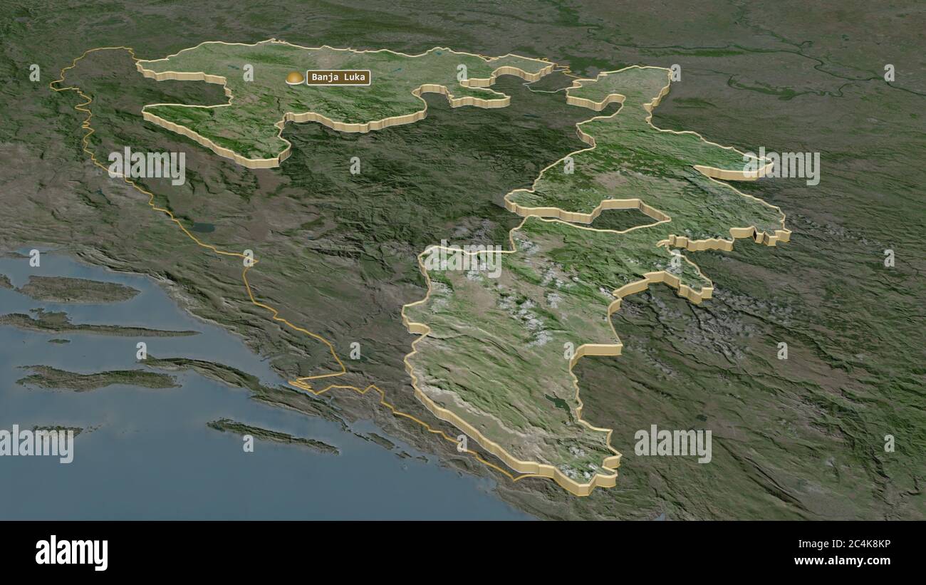 Map satellite geography bosnia hi-res stock photography and images - Alamy