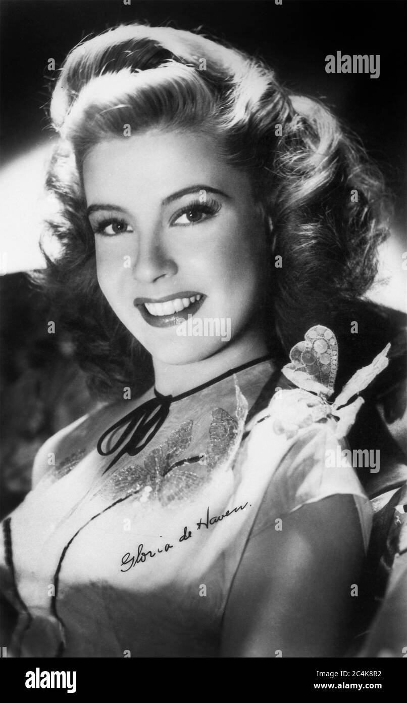 American Actress Gloria DeHaven (1925-2016), Head and Shoulders ...