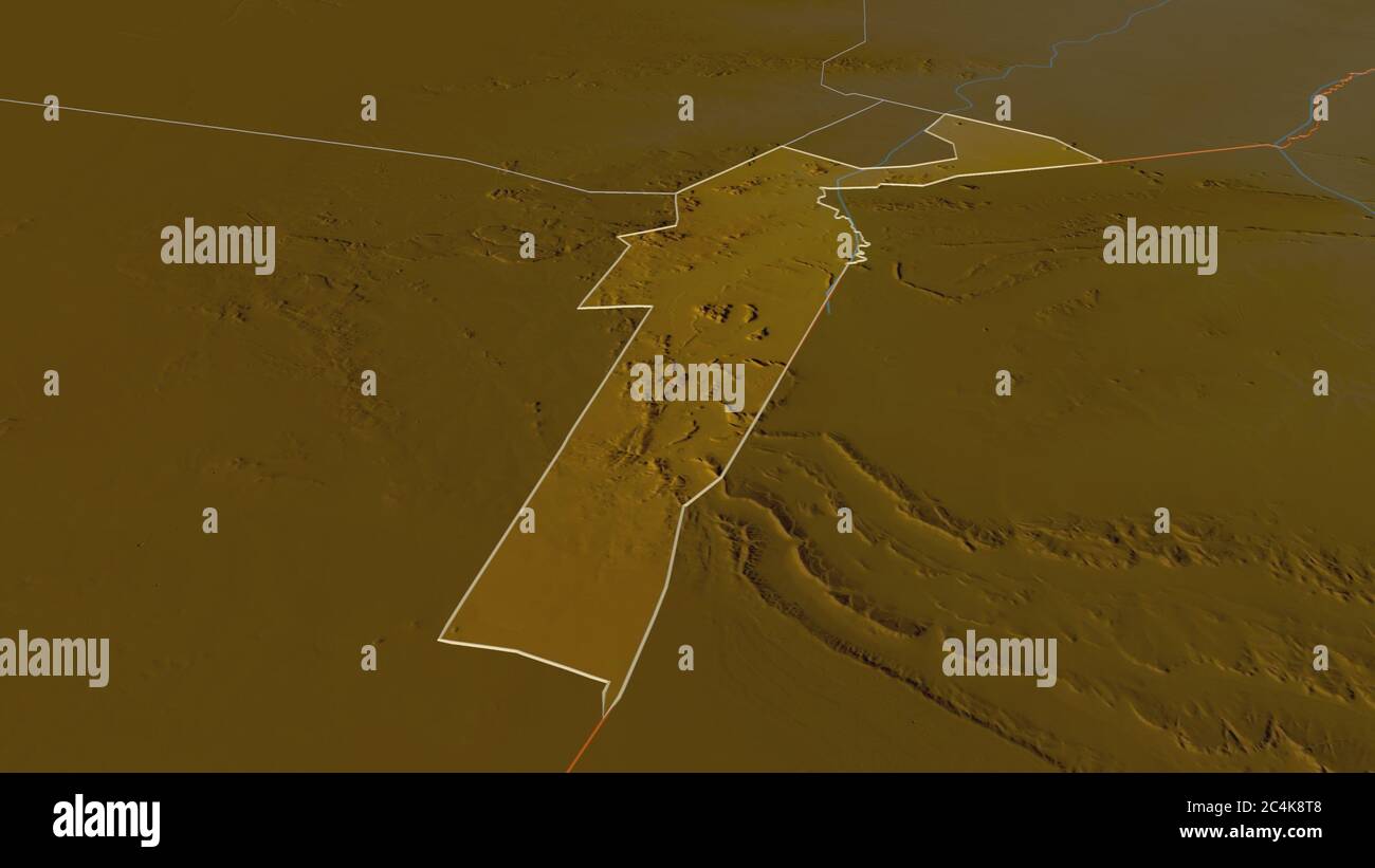 Botswana relief map hi-res stock photography and images - Alamy