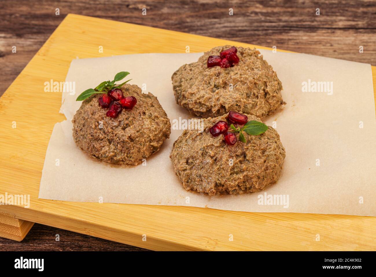 Georgian cuisine - pkhali from beans and spices Stock Photo - Alamy