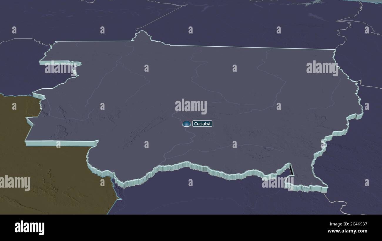 Cuiaba map hi-res stock photography and images - Alamy