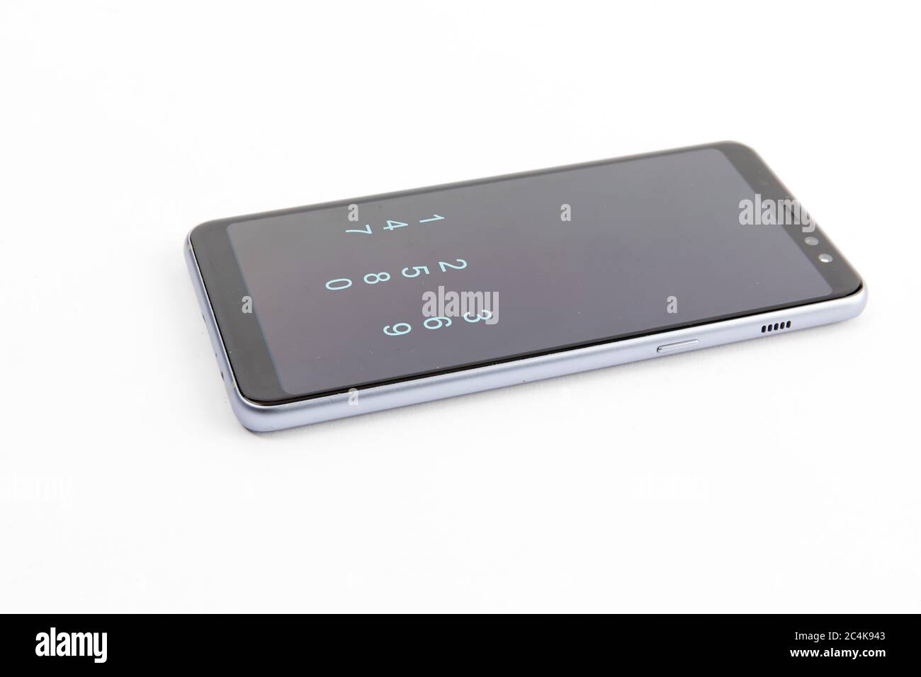 cyber security - a cellphone mobile pin pad illustrating device ...