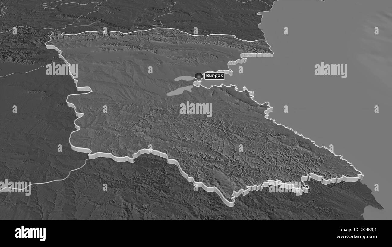 Map of burgas Black and White Stock Photos & Images - Alamy
