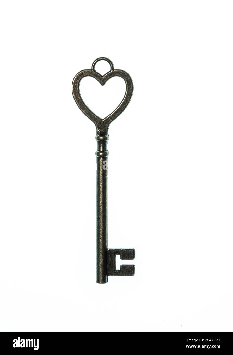 Heart shape key Stock Photo - Alamy