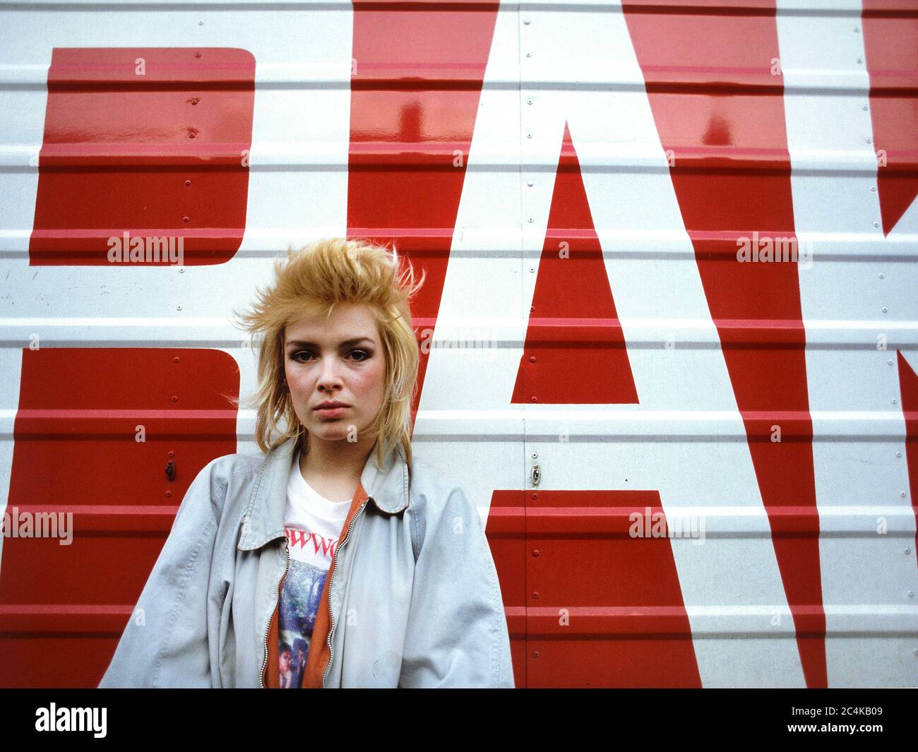 Kim Wilde at RAK recording studios in St John's Wood,London 1984 Stock ...