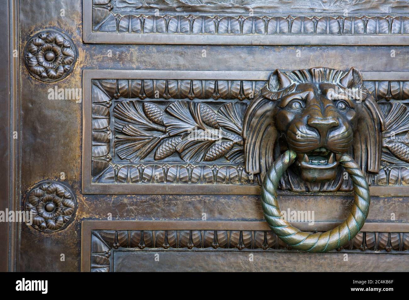 Detail of State Capitol door, Olympia, Washington State, USA Stock ...