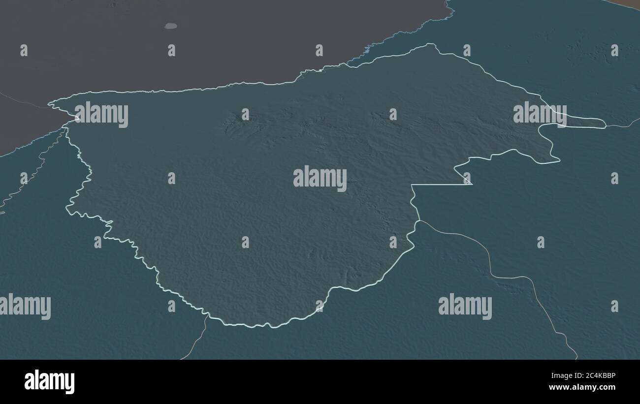 Zoom in on Bamingui-Bangoran (prefecture of Central African Republic ...