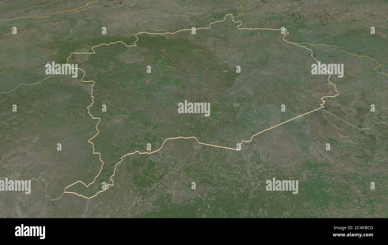 Zoom in on Haute-Kotto (prefecture of Central African Republic ...