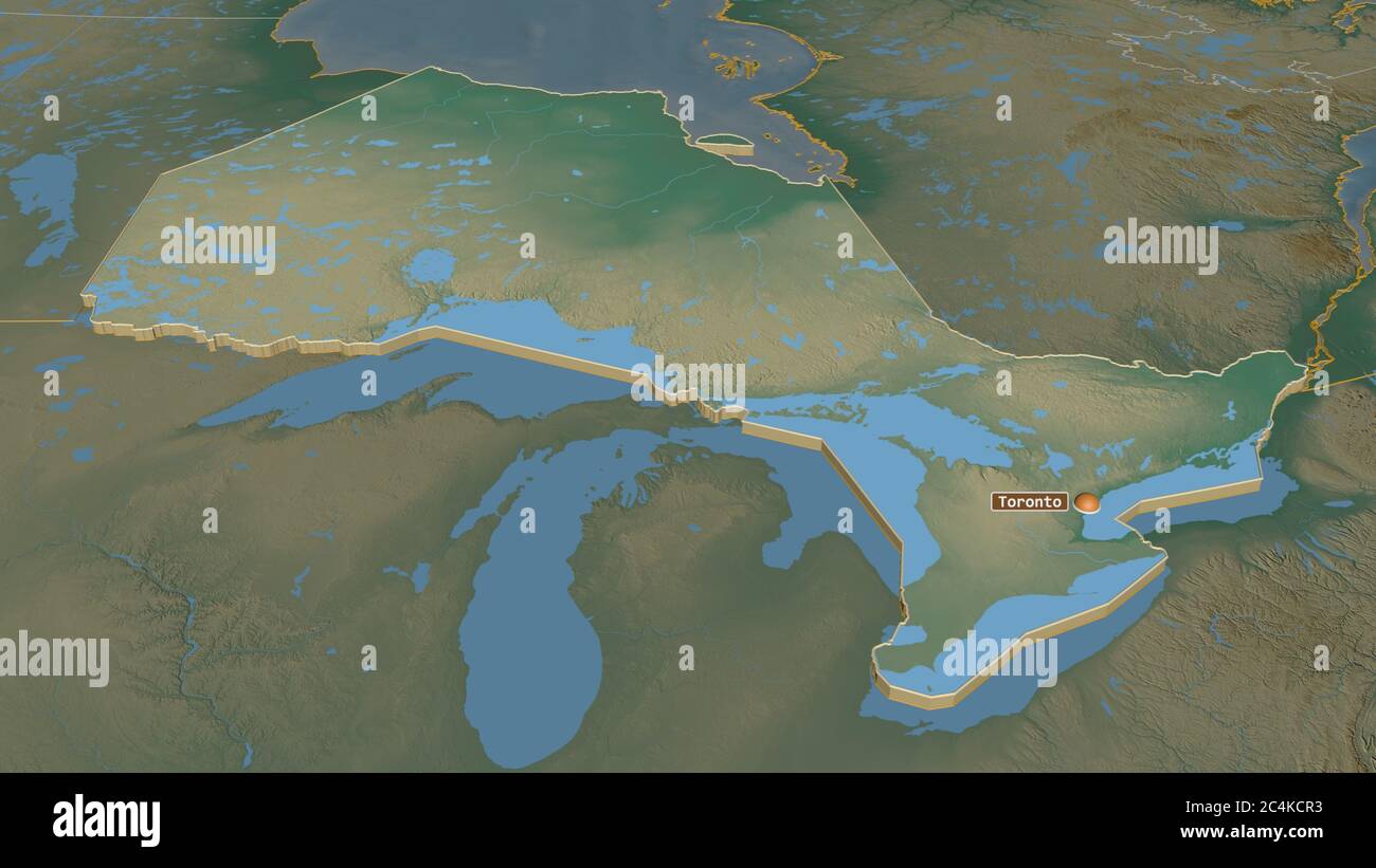 Toronto topographic map hi-res stock photography and images - Alamy