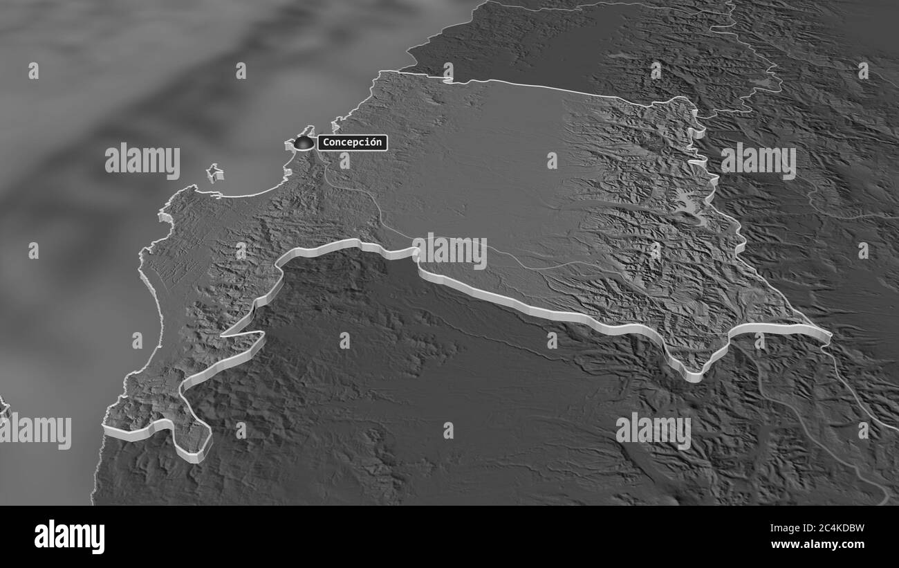 Bio bio chile map geography hi-res stock photography and images - Alamy