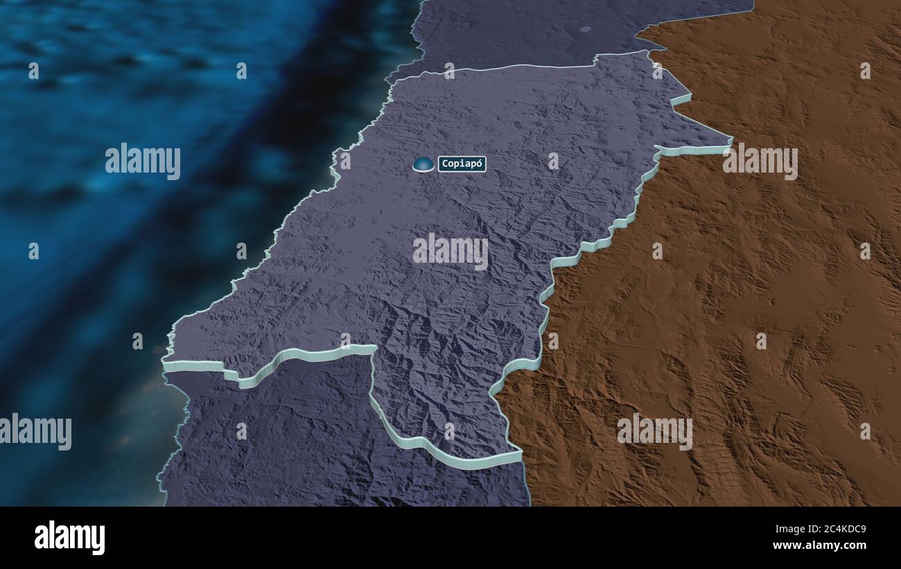 Copiapo map hi-res stock photography and images - Alamy