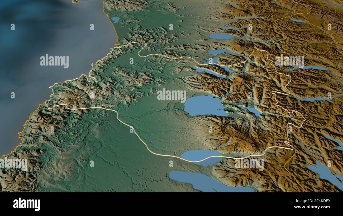 Los rios chile map geography hi-res stock photography and images - Alamy