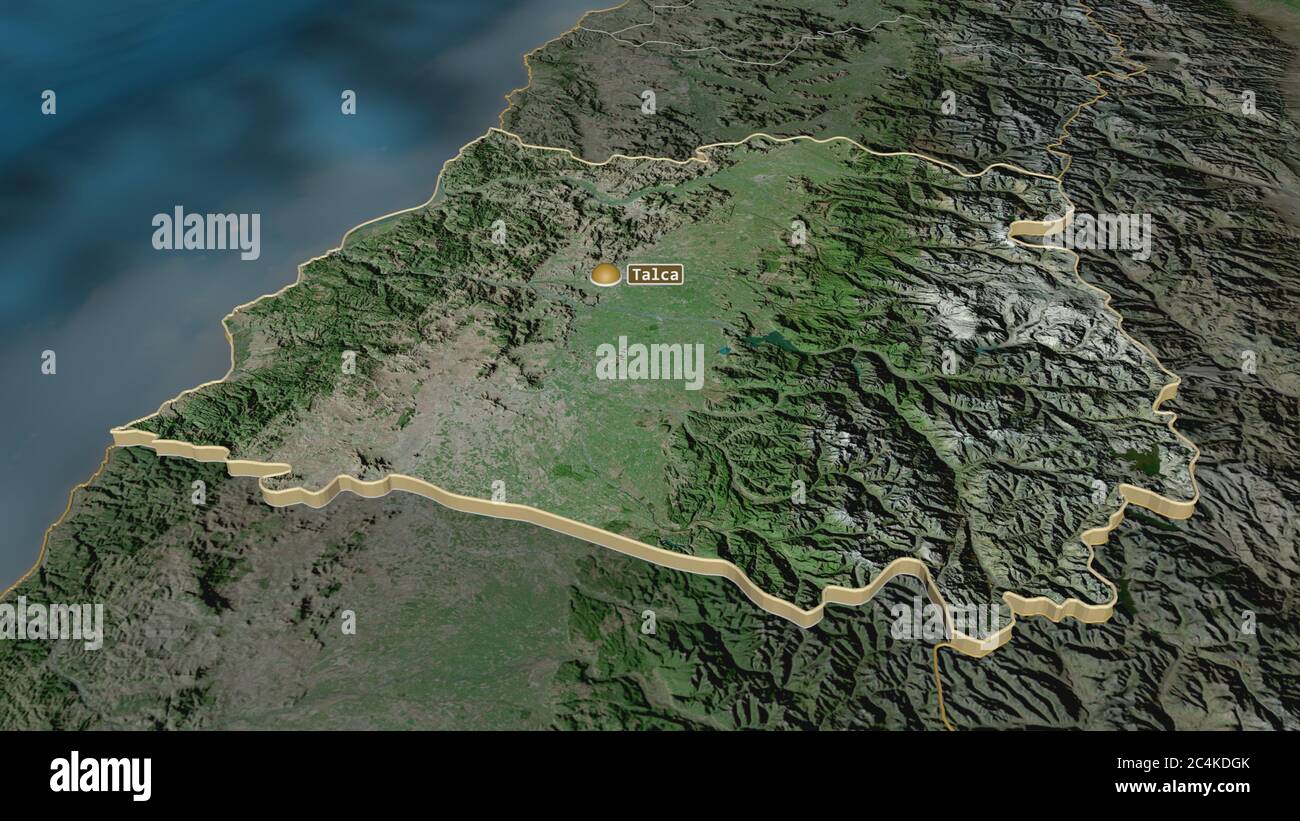 Maule chile map geography hi-res stock photography and images - Alamy