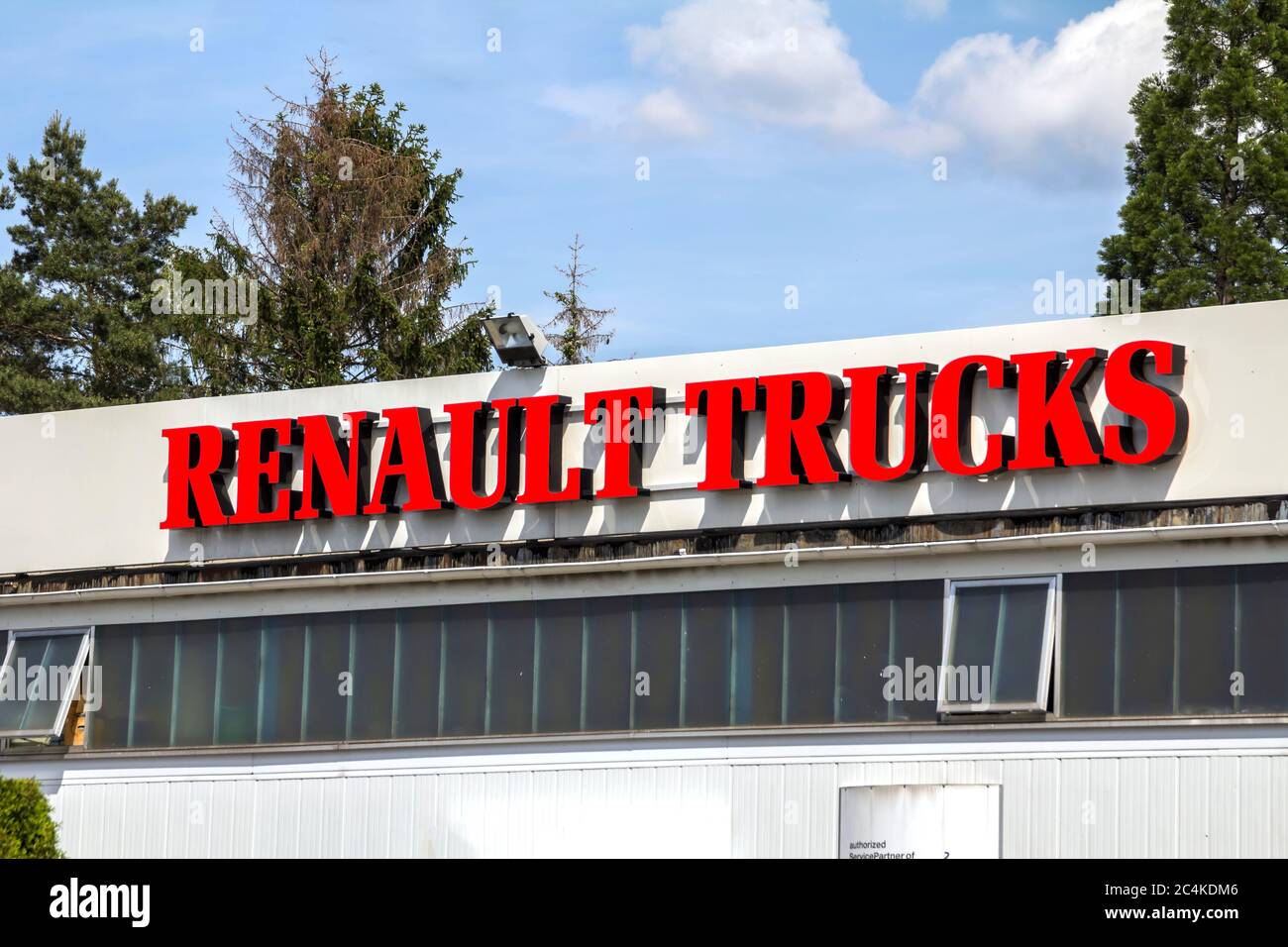 Nurnberg, Germany, Aug 11,2019: RENAULT Trucks Services and dealer ...