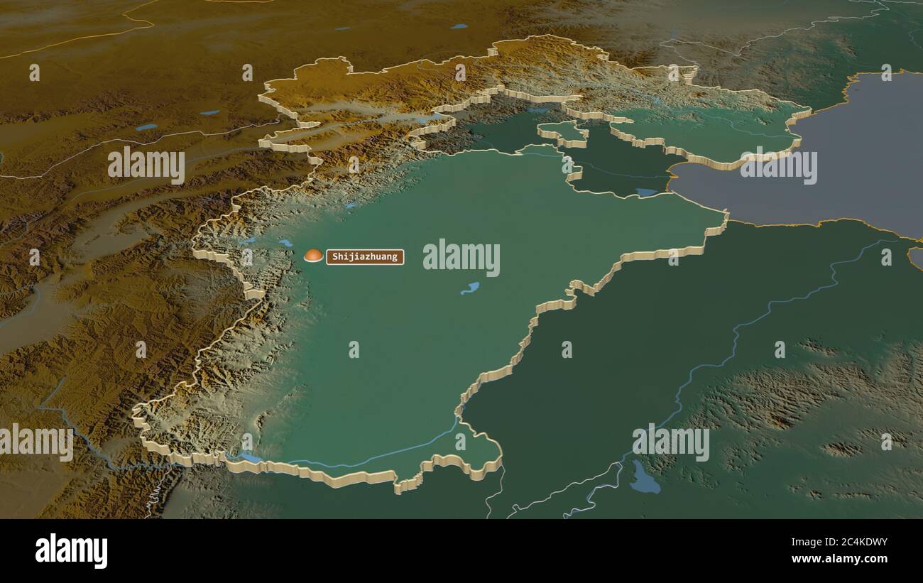 Map of shijiazhuang hi-res stock photography and images - Alamy