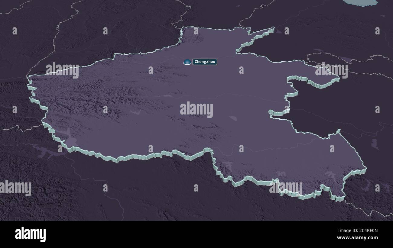 Map Henan Province China High Resolution Stock Photography and Images ...