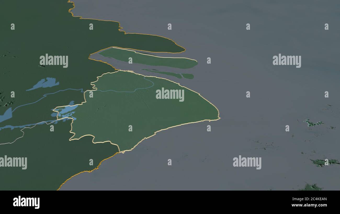 Shanghai china relief map hi-res stock photography and images - Alamy