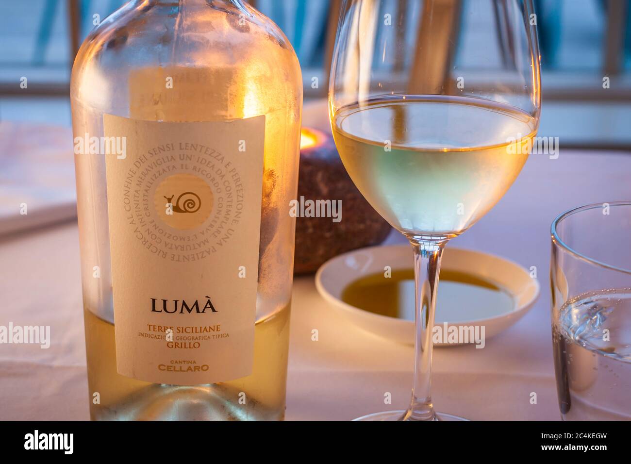 Luma Wine at Hotel Tresanton Stock Photo - Alamy