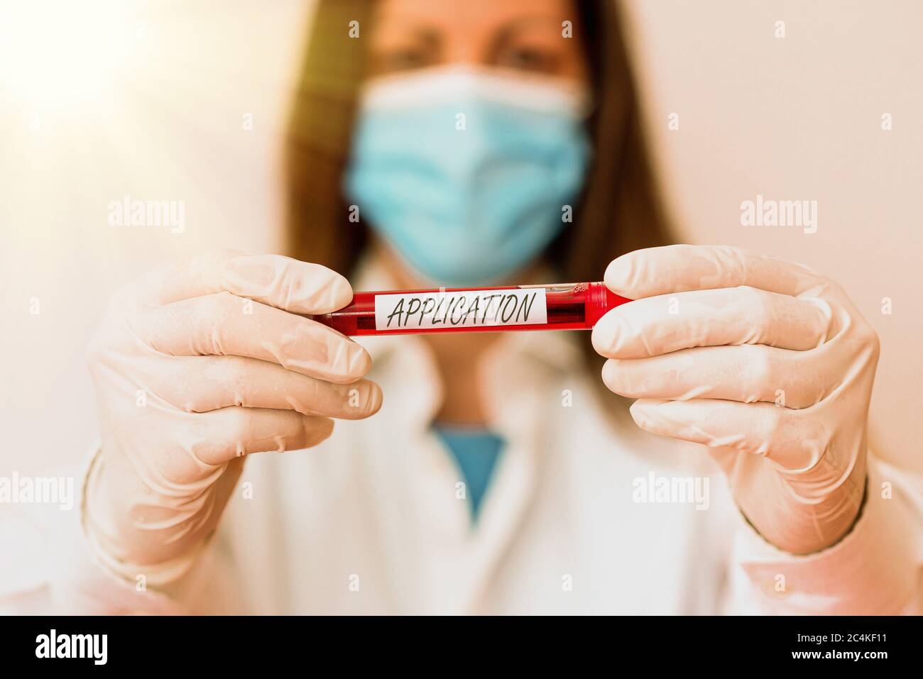 Writing note showing Application. Business concept for an order for ...