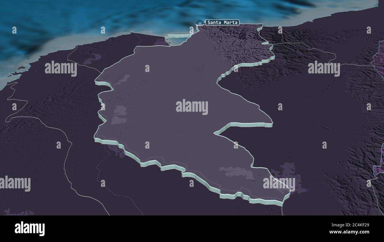 Colombia magdalena map hi-res stock photography and images - Alamy