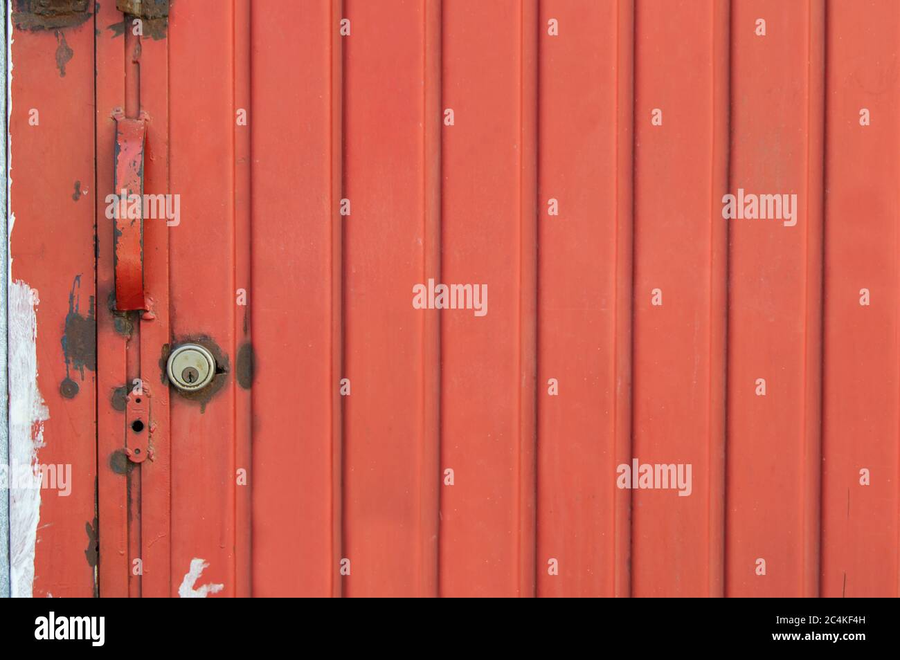 Red rusty metal door, background abstract image Stock Photo - Alamy
