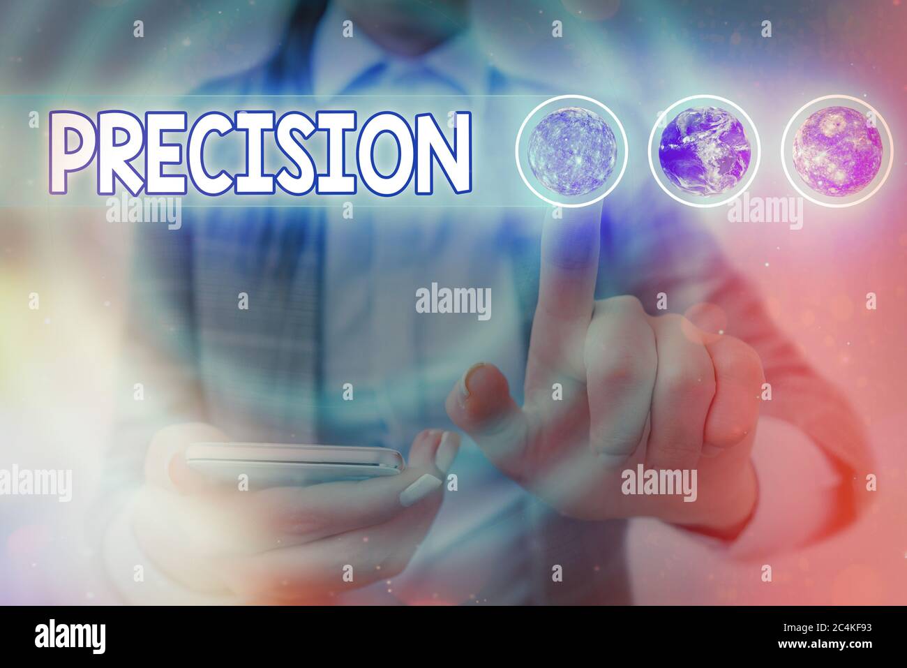 Word writing text Precision. Business photo showcasing the degree of ...
