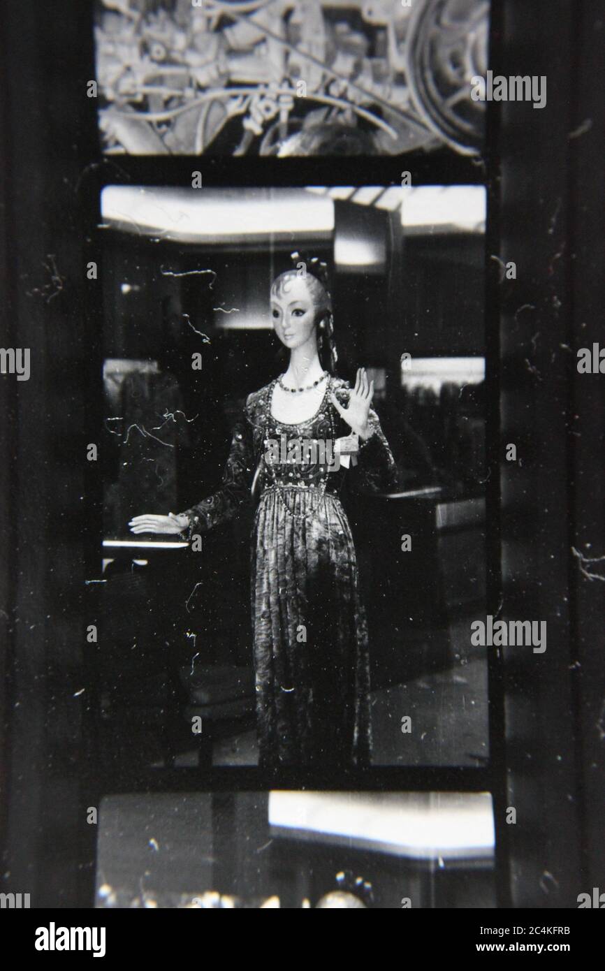 Fine 70s vintage contact print black and white photography of a ...