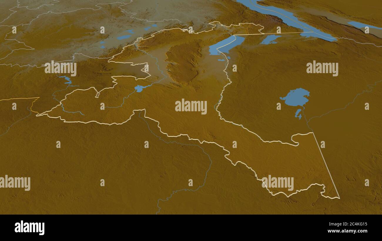 Zoom in on Haut-Katanga (province of Democratic Republic of the Congo ...