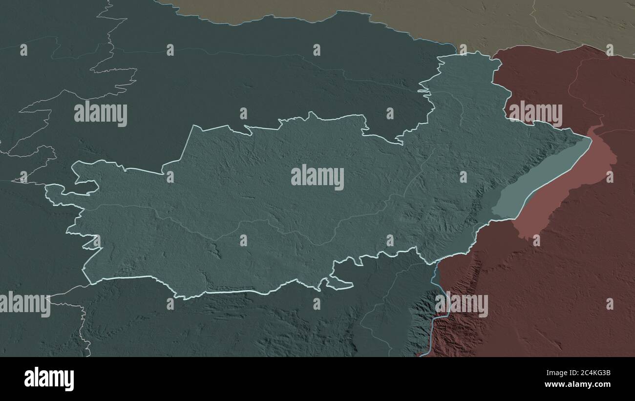 Zoom in on Ituri (province of Democratic Republic of the Congo ...