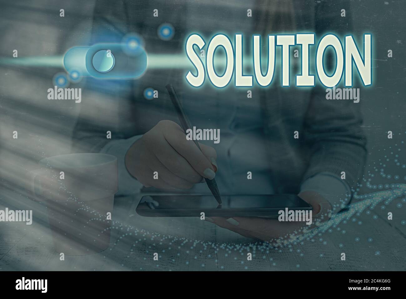 Writing note showing Solution. Business concept for the ways to solve a ...