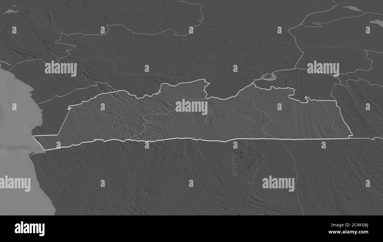 Zoom in on Kongo-Central (province of Democratic Republic of the Congo ...