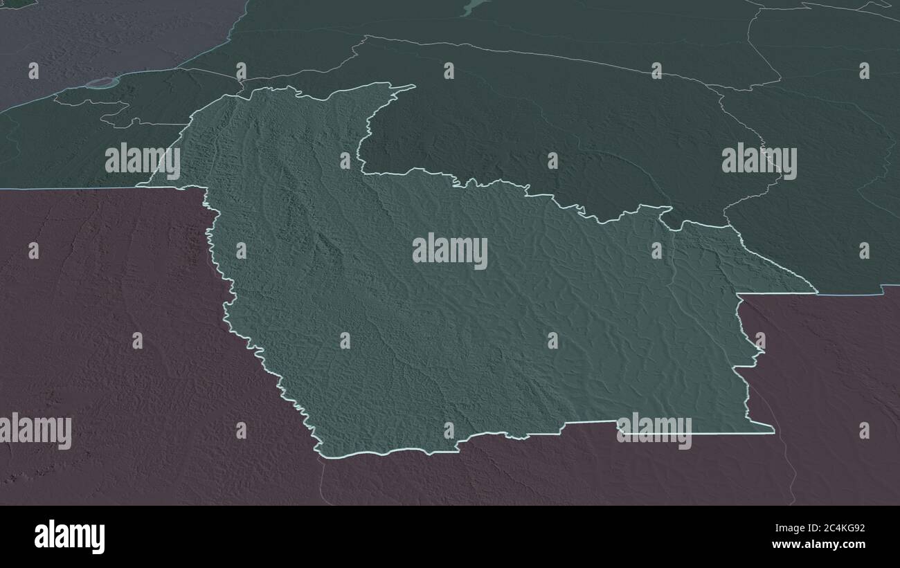 Zoom in on Kwango (province of Democratic Republic of the Congo ...