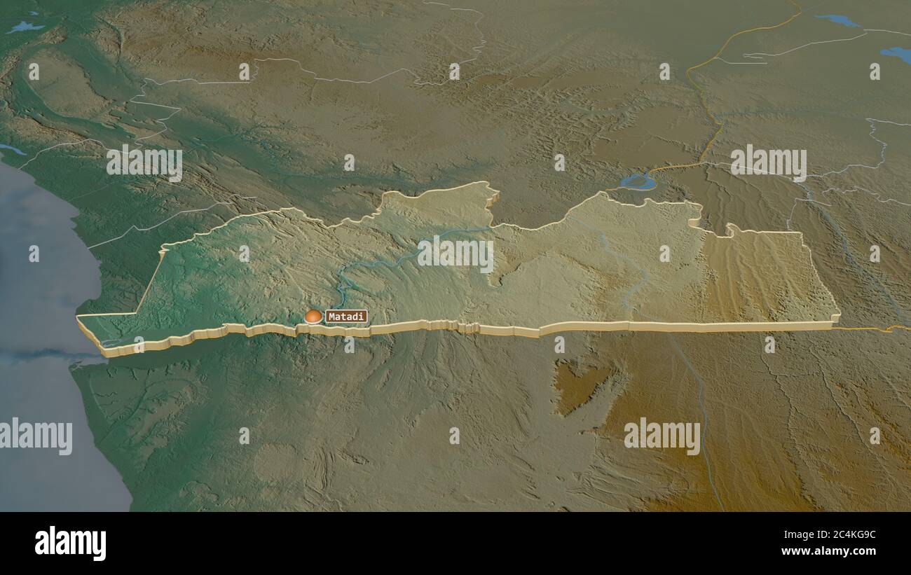 Zoom in on Kongo-Central (province of Democratic Republic of the Congo ...