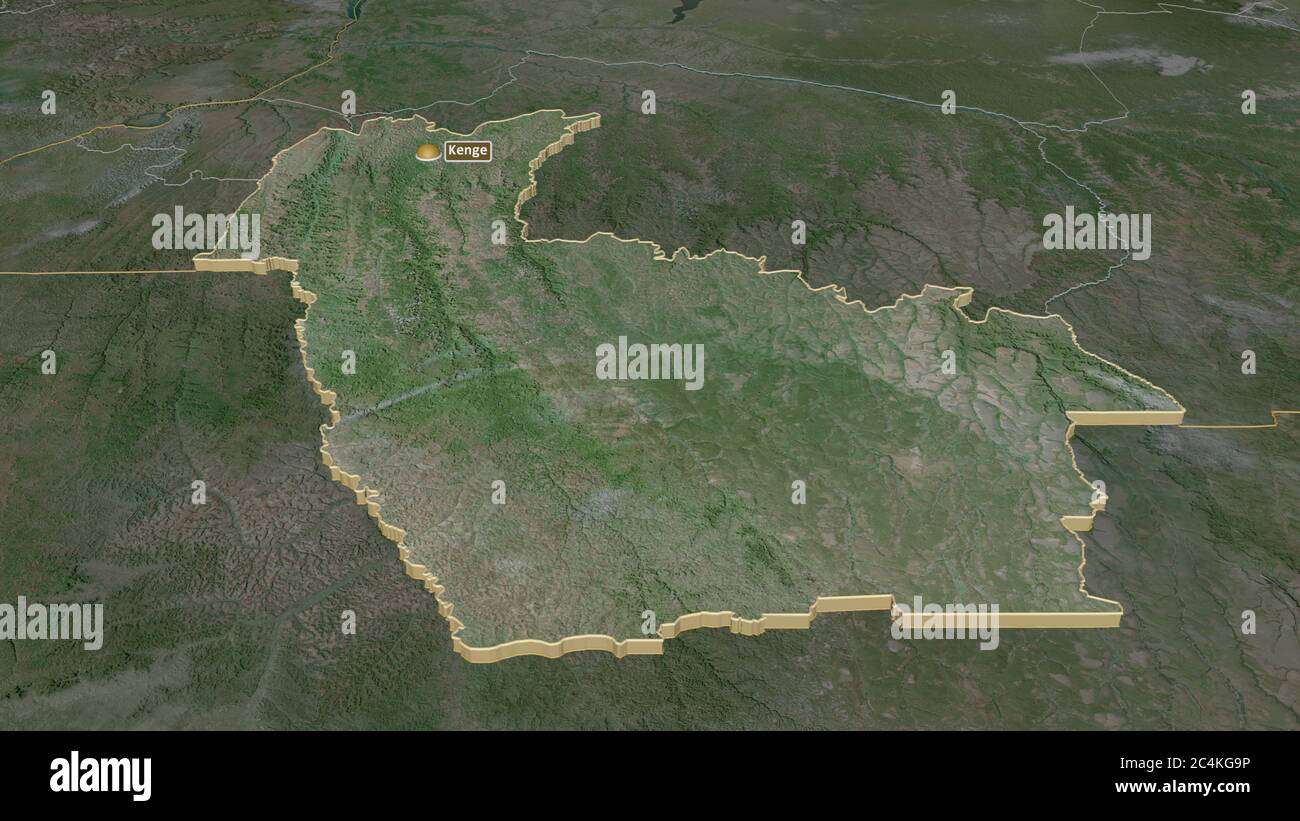 Zoom in on Kwango (province of Democratic Republic of the Congo ...