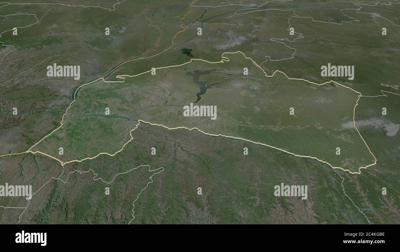 Zoom in on Maï-Ndombe (province of Democratic Republic of the Congo ...