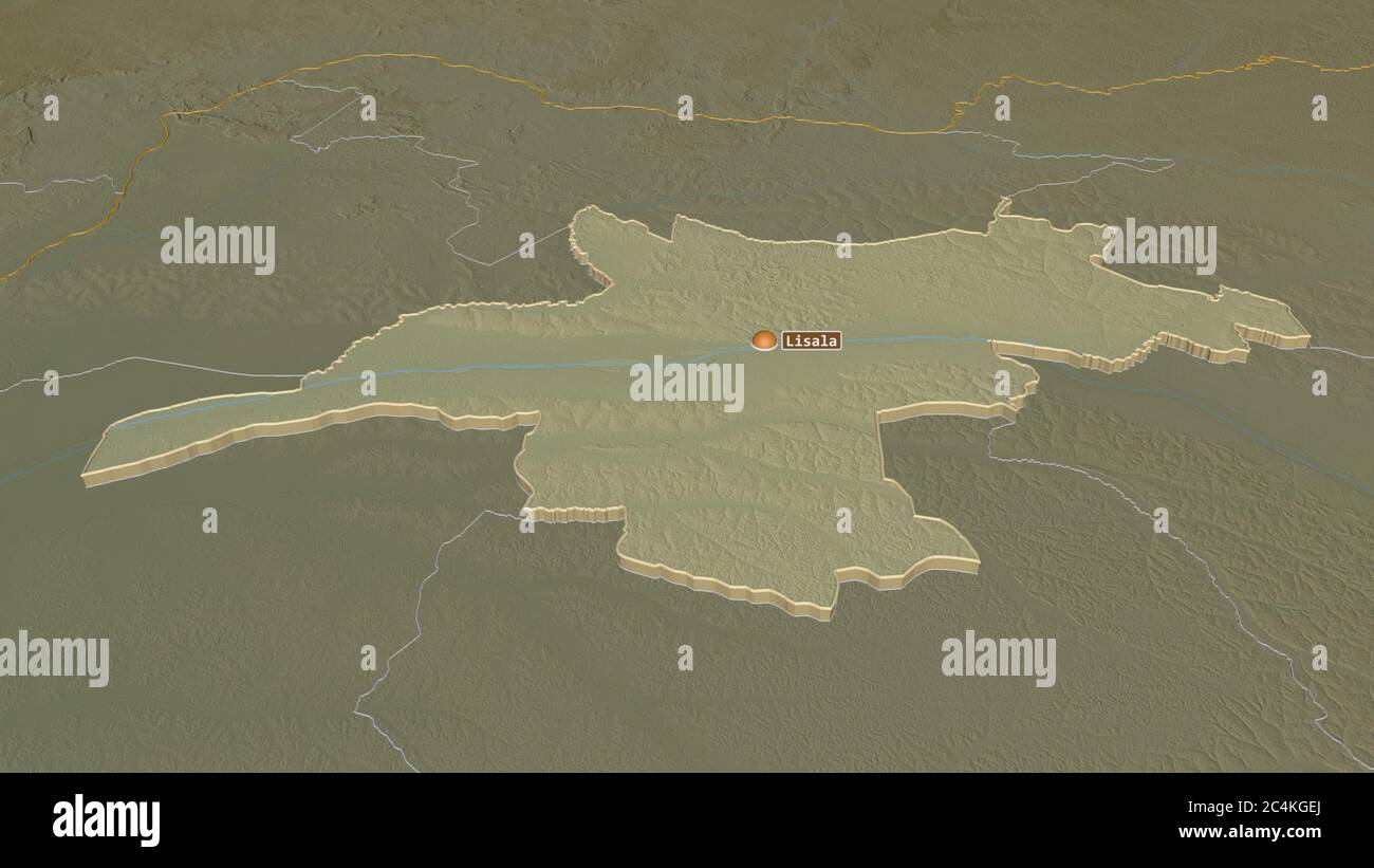 Zoom in on Mongala (province of Democratic Republic of the Congo ...